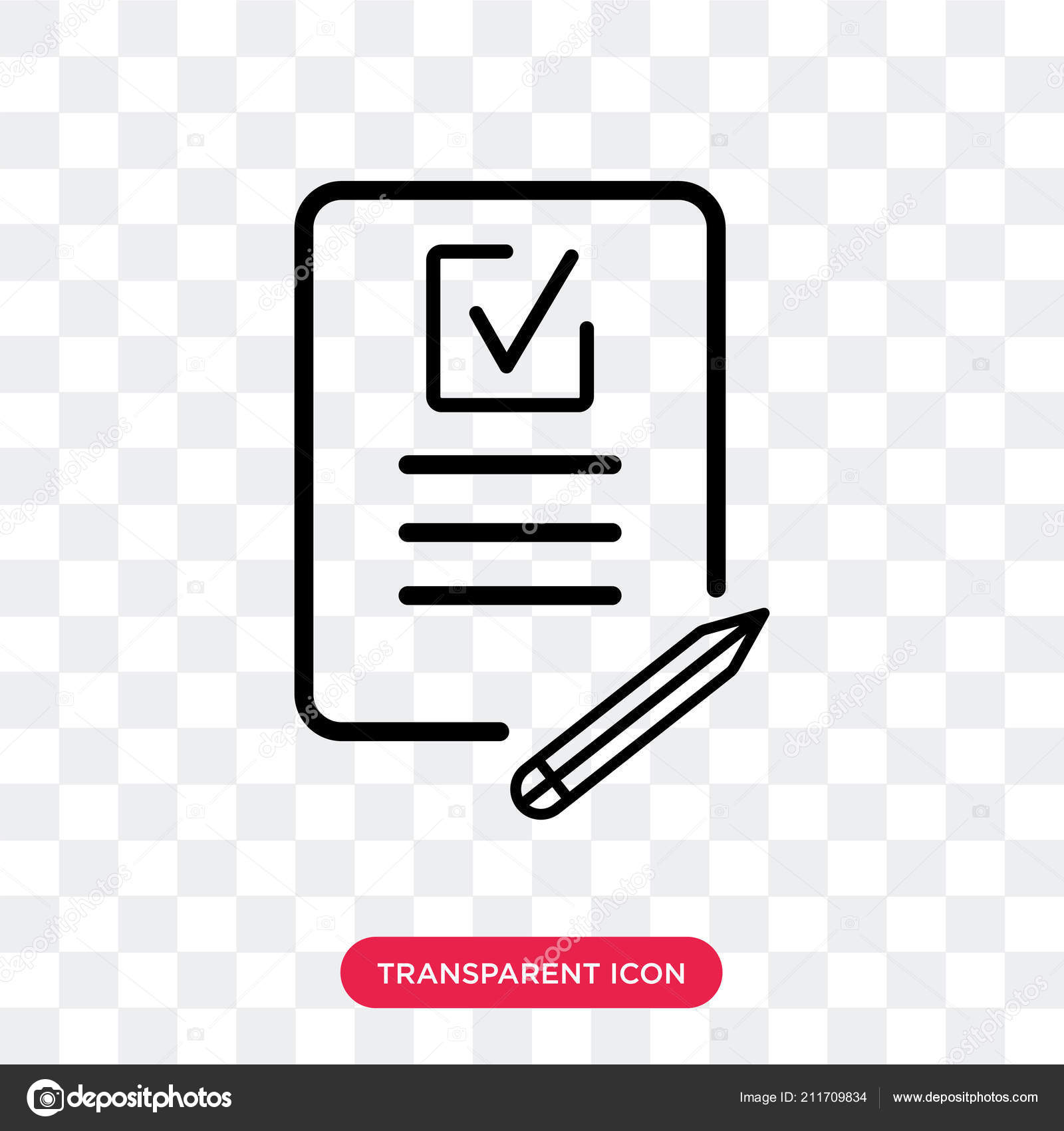 Icono De Vector De Prueba Aislado Sobre Fondo Transparente Logotipo De ...