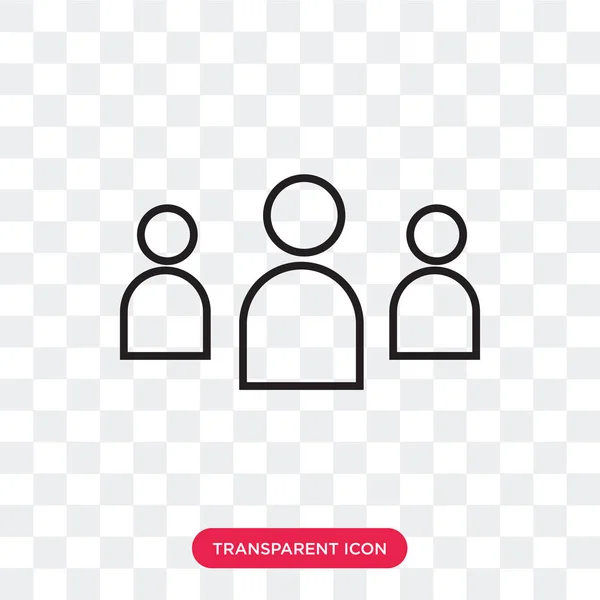 Community vector icon isolated on transparent background, commun Stock ...