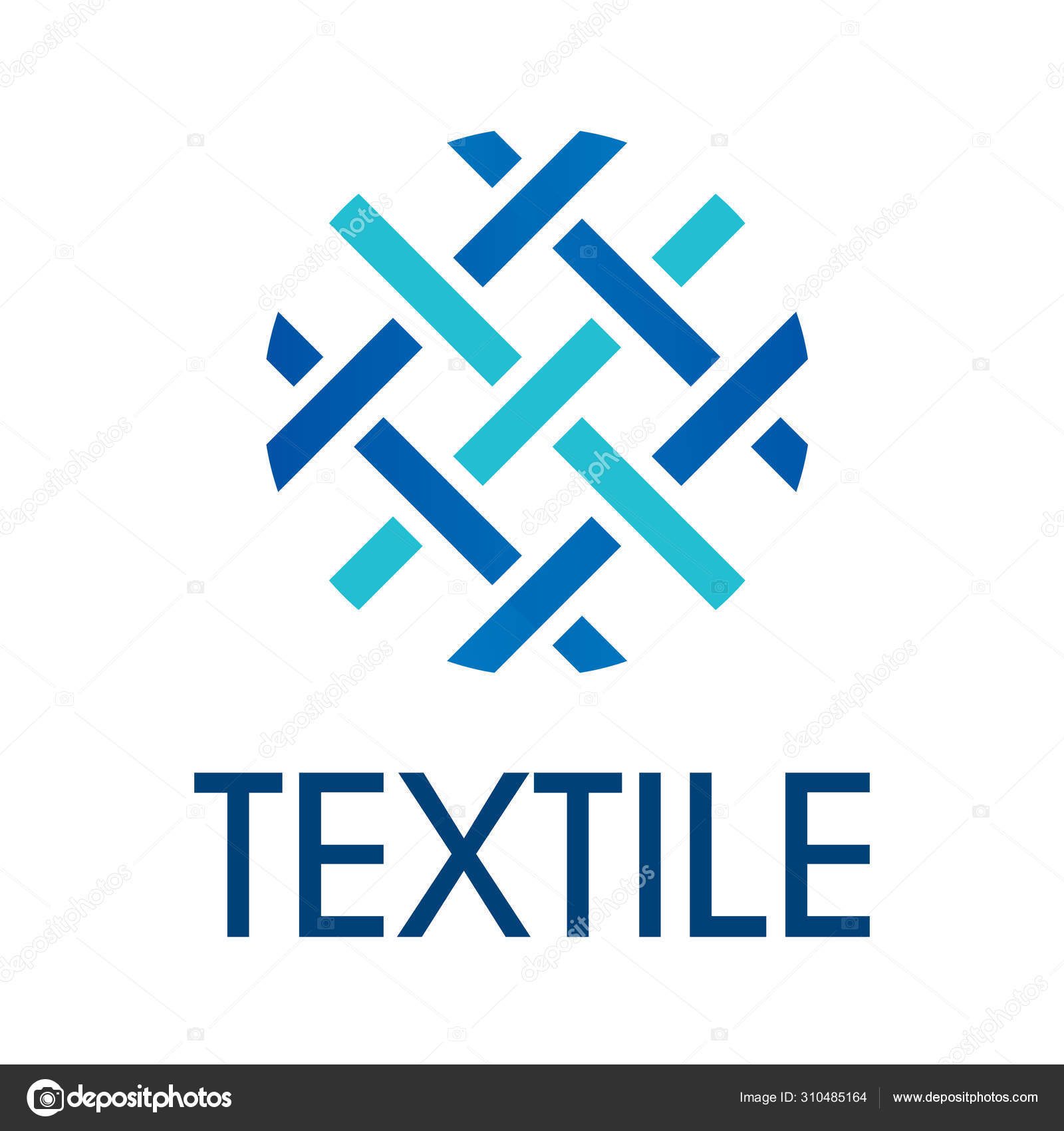 Logotipo vectorial de la tela textil y costura vector, gráfico ...