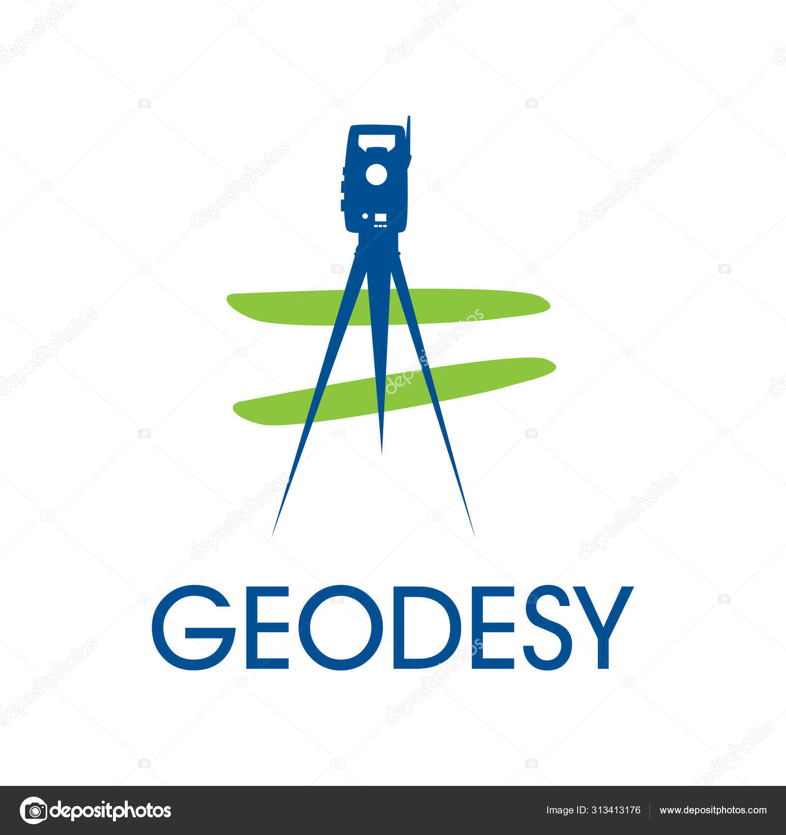 Vector logo of geodesy, design and topography Stock Vector Image by ©v ...