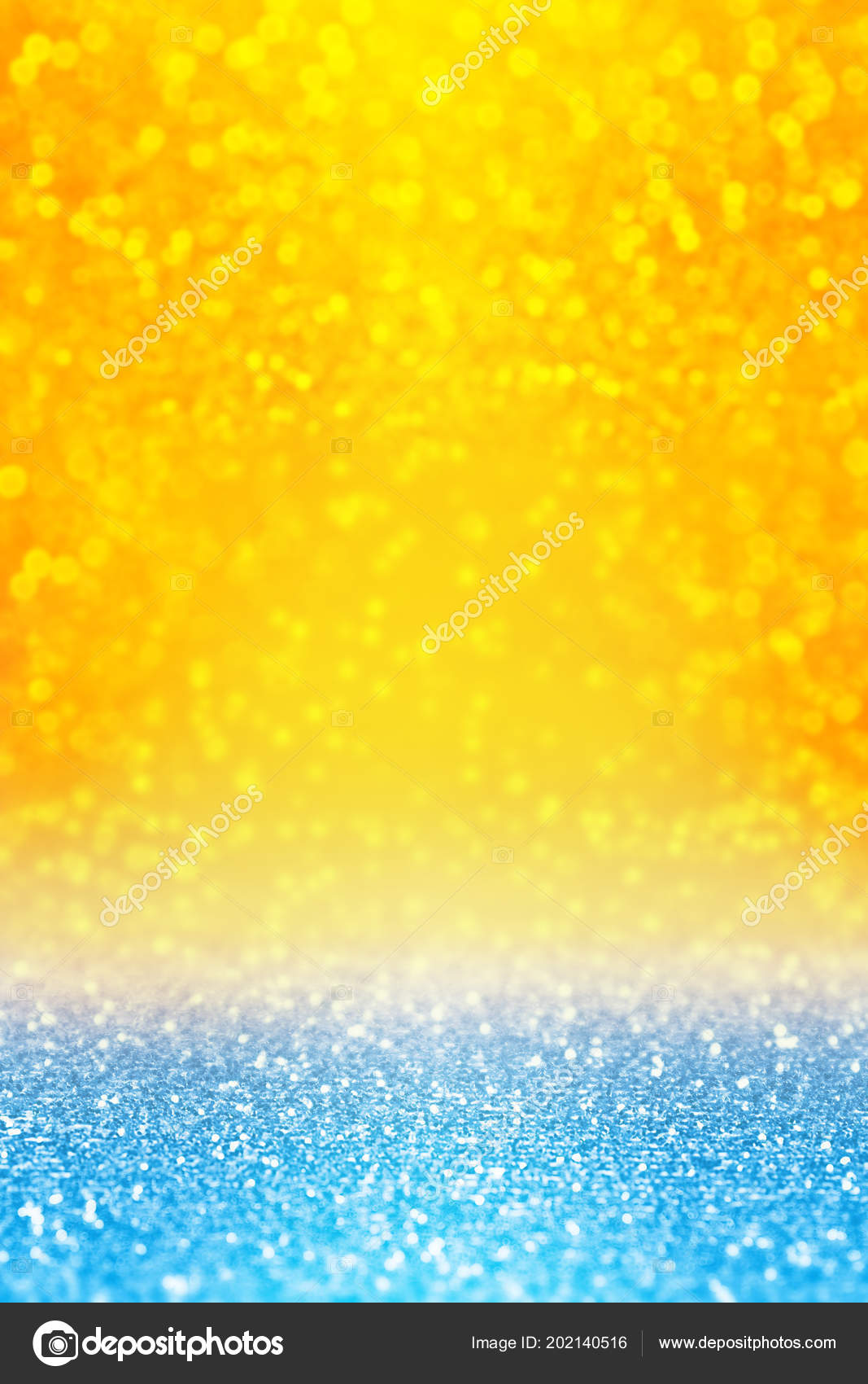 Abstract Summer Tropics Blue Yellow Sky Sunset Sunrise Sparkle Sun ...