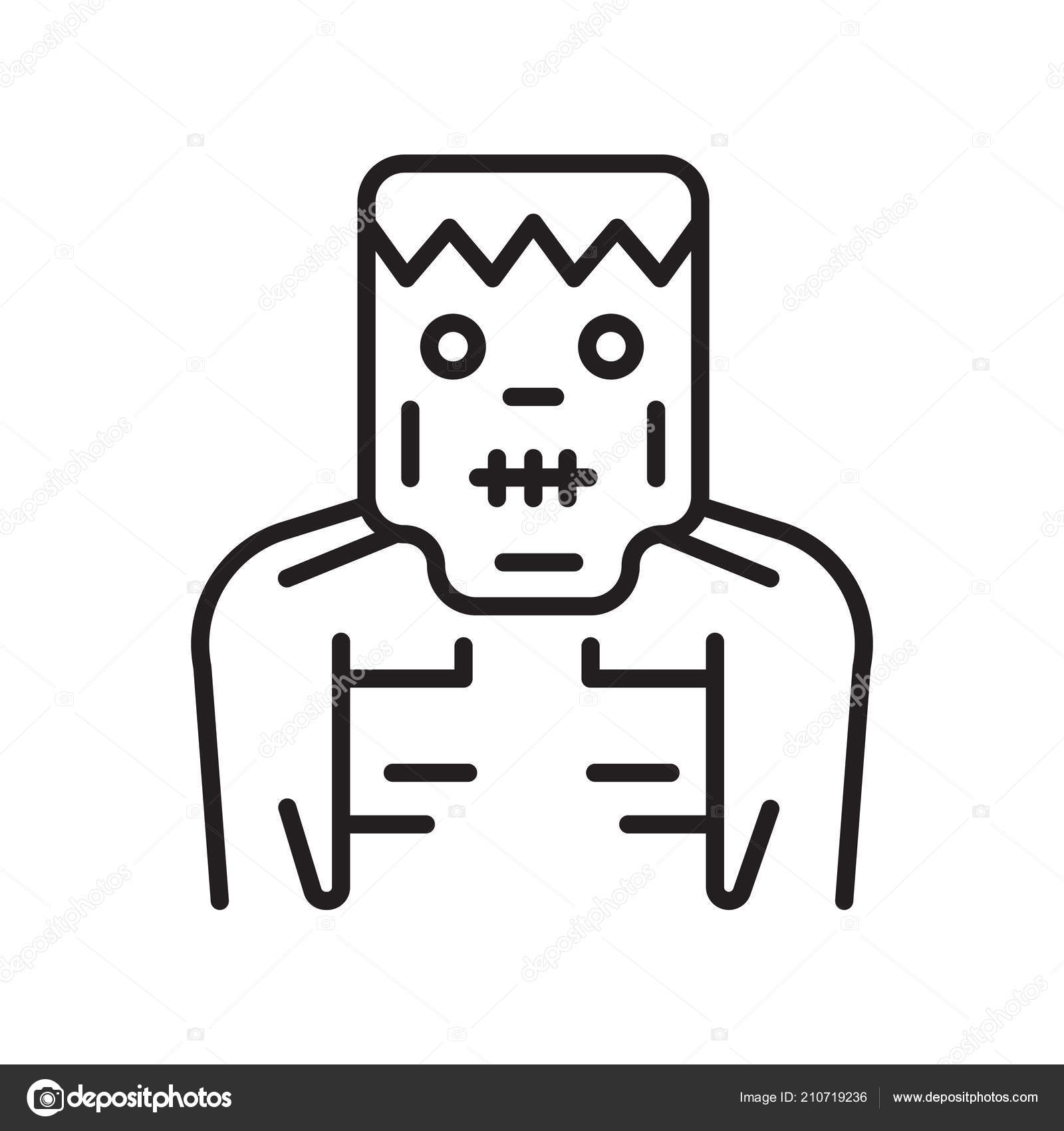 Frankenstein Icon Vector Isolated White Background Your Web Mobile App ...