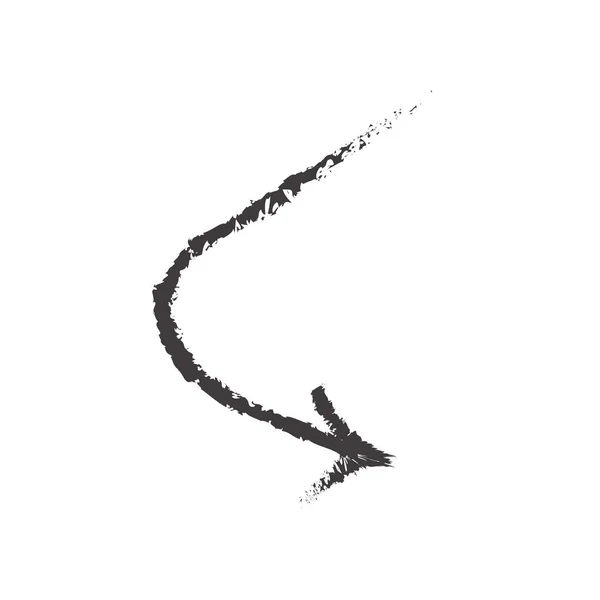 Sketched arrow icon vector sign and symbol isolated on white bac Stock ...