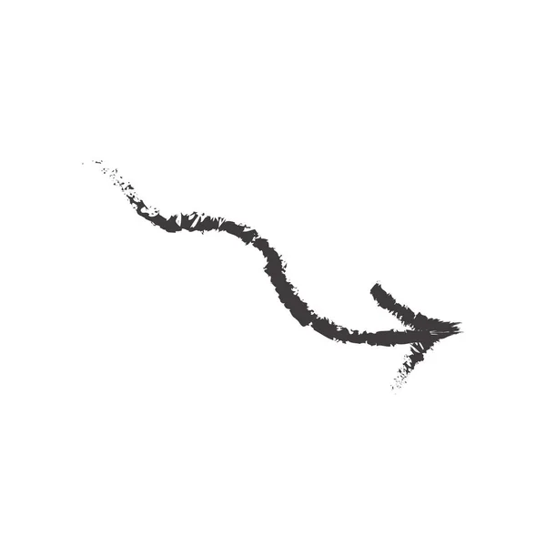 Sketched arrow icon vector sign and symbol isolated on white bac Stock ...