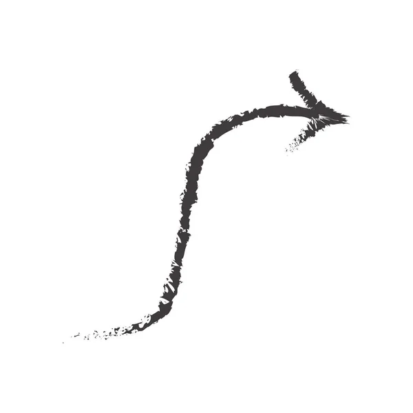 Sketched arrow icon vector sign and symbol isolated on white bac Stock ...