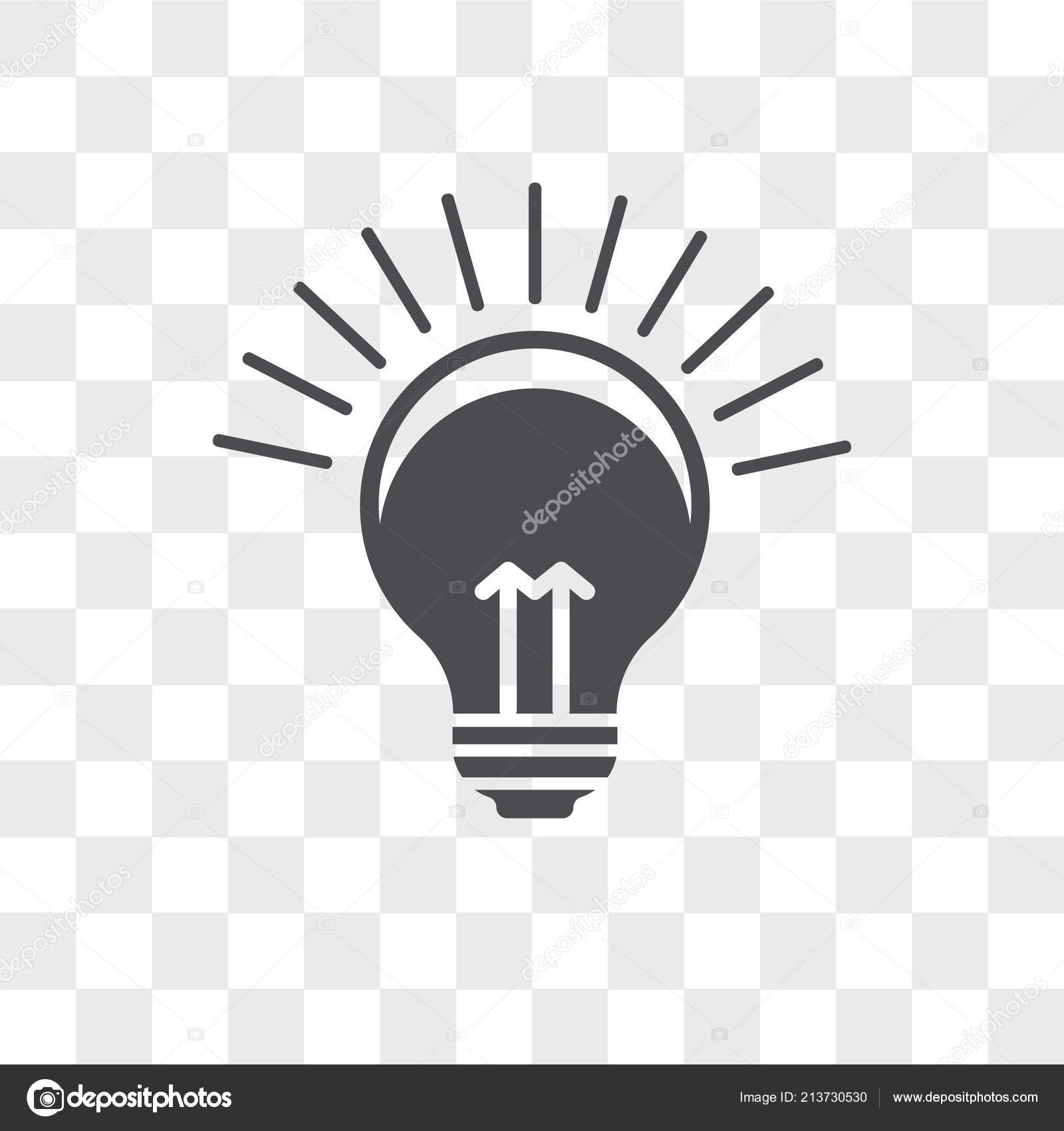 Light Bulb vector icon isolated on transparent background, Light Stock Vector by ©ProVectorStock ...