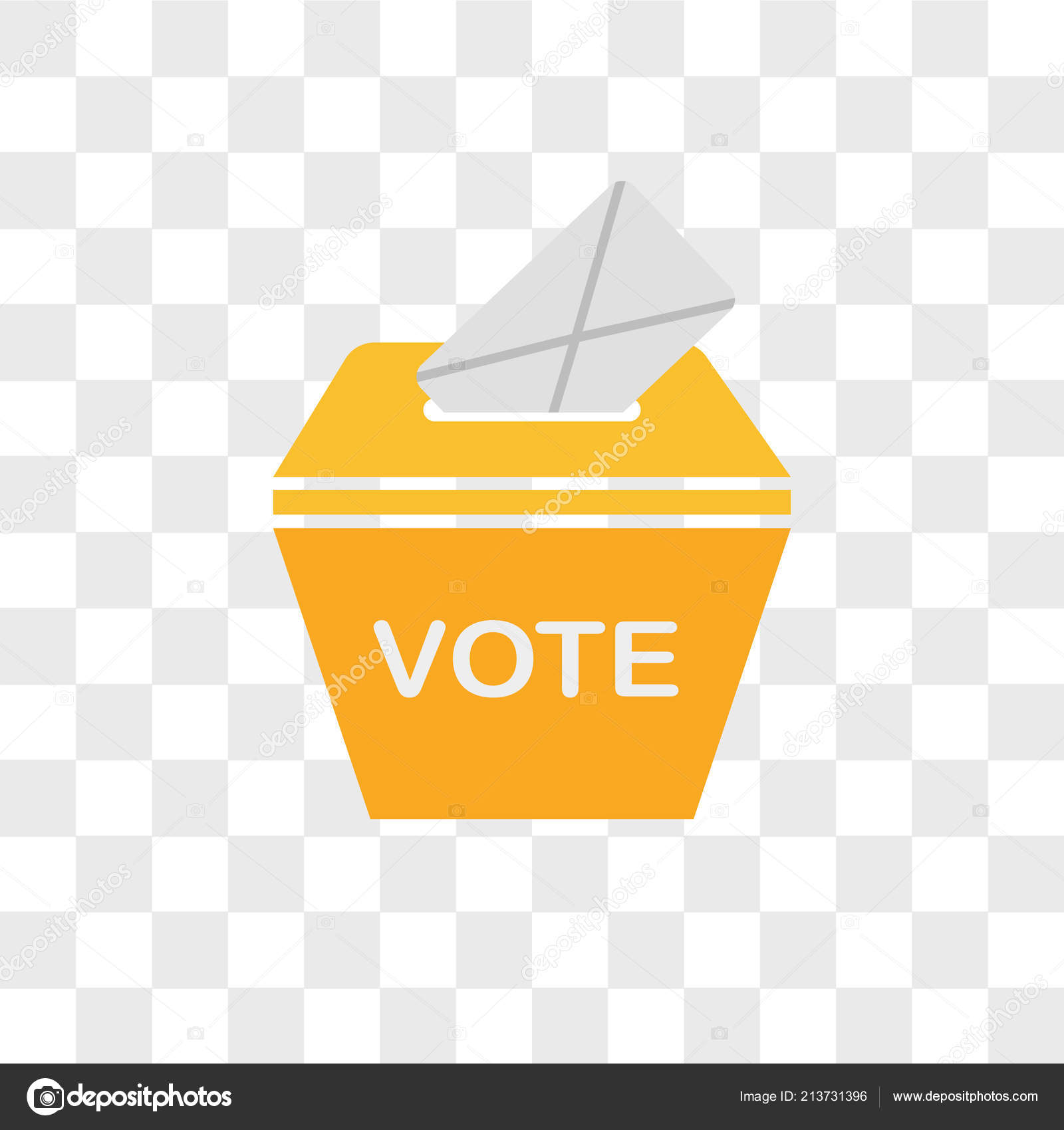 Vote vector icon isolated on transparent background, Vote logo d Stock ...