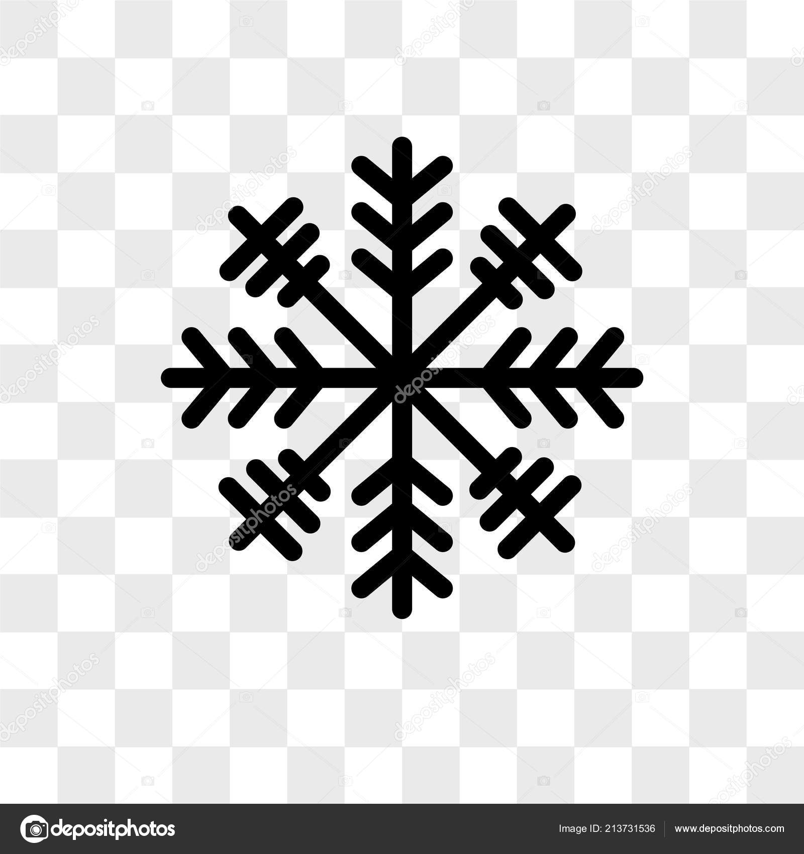 Big Snowflake vector icon isolated on transparent background, Bi Stock ...