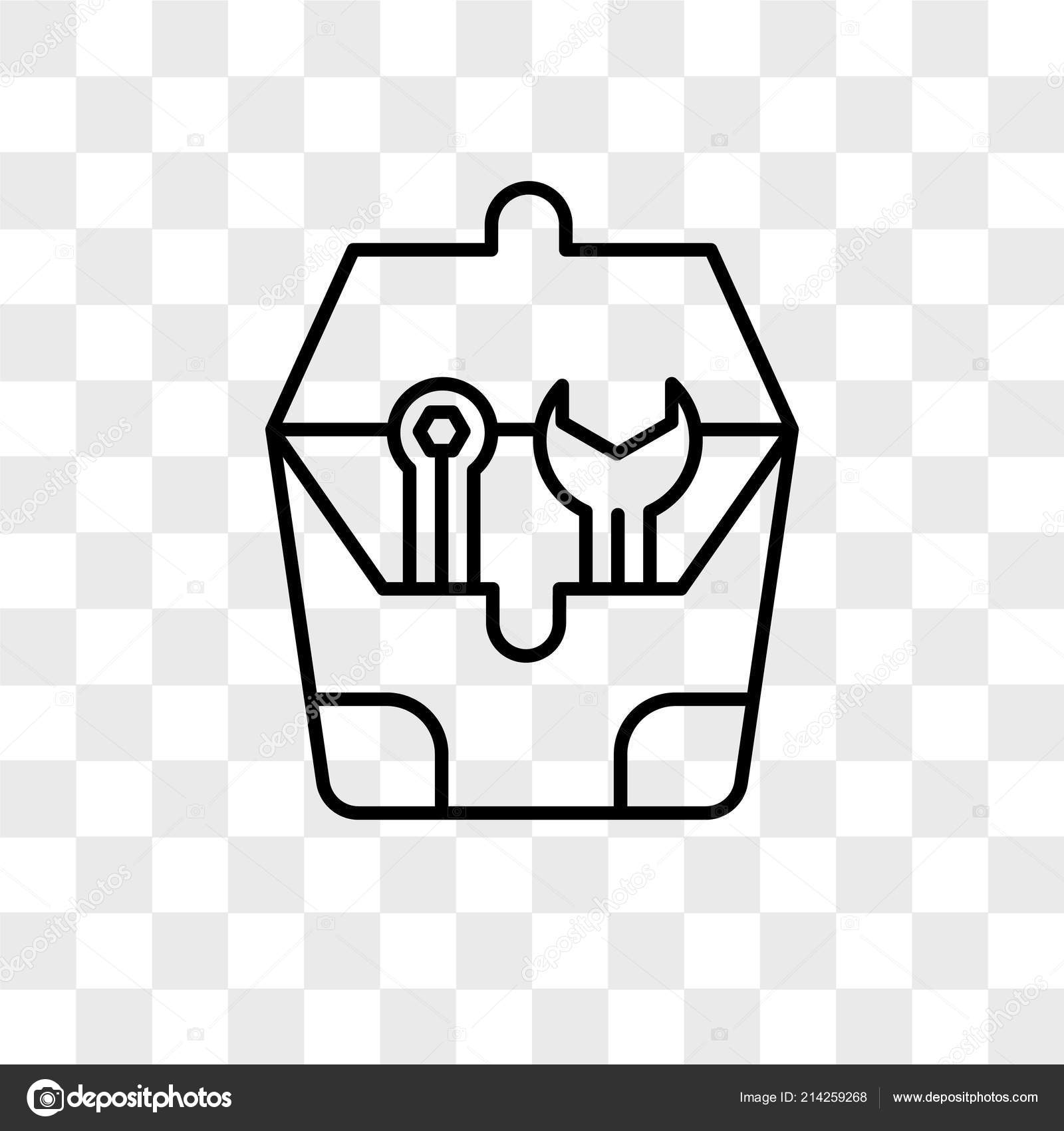 Toolbox vector icon isolated on transparent background, Toolbox — Stock Vector © ProVectorStock ...