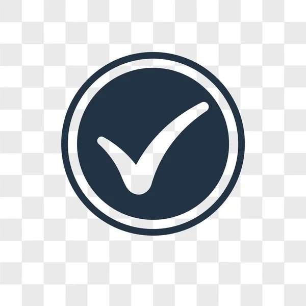 Check vector icon isolated on transparent background, Check logo Stock ...