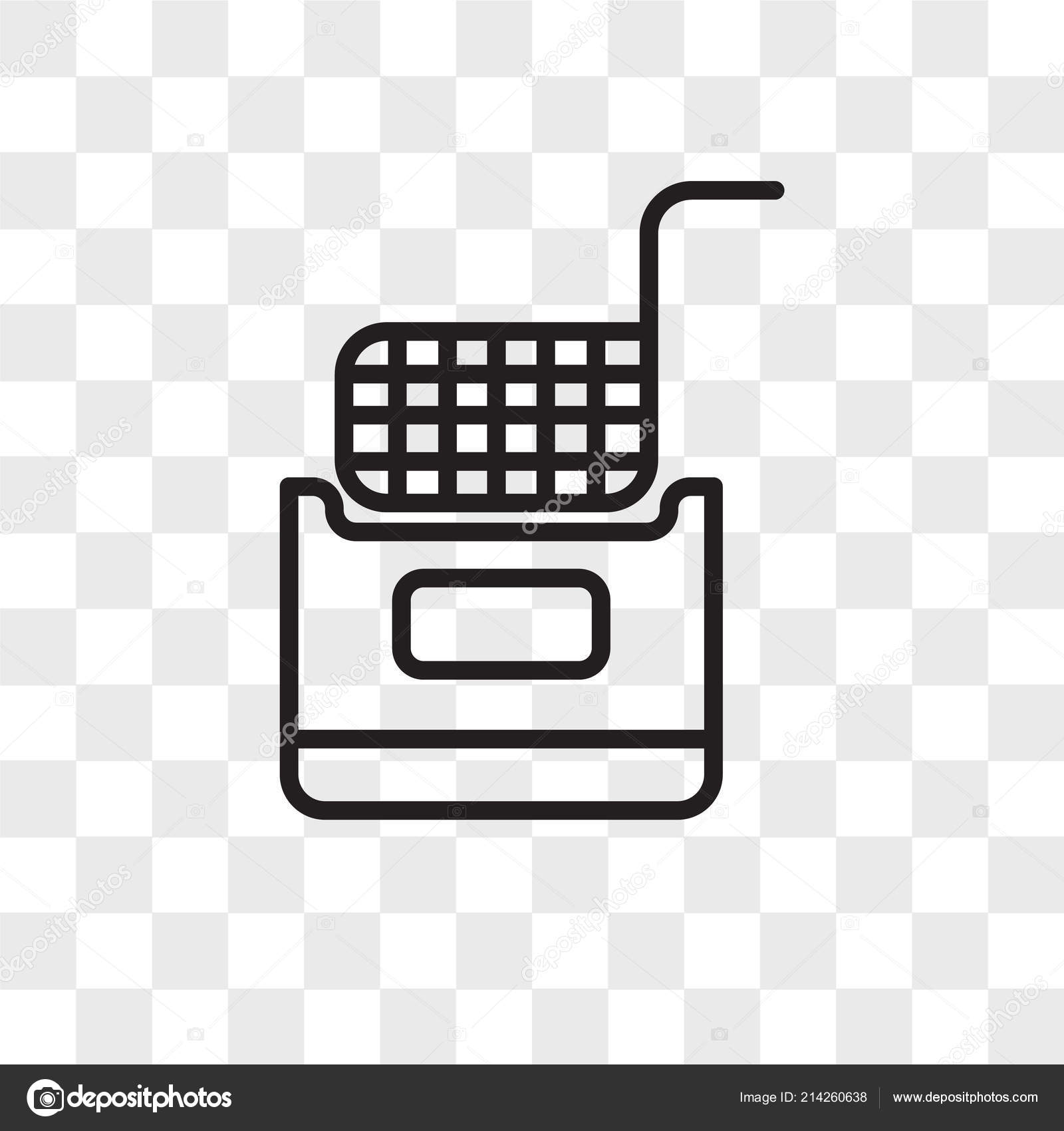 Fryer vector icon isolated on transparent background, Fryer logo Stock ...