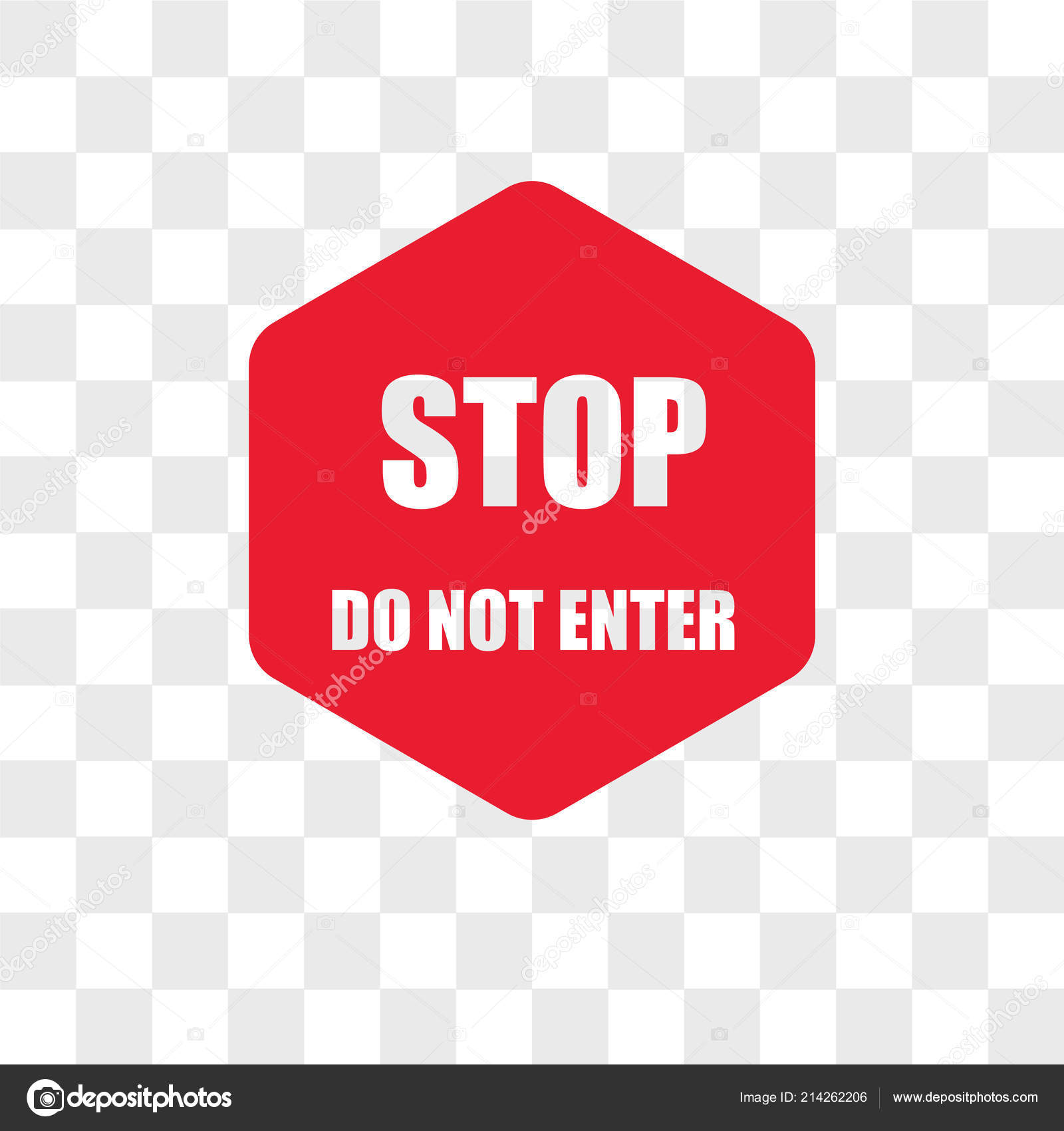 Image vectorielle N'entrez pas l'icône vectorielle isolée sur fond ...