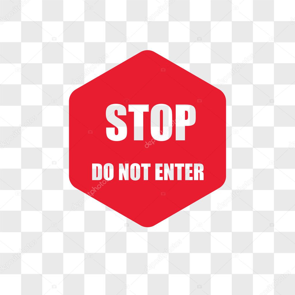 no entrar icono vectorial aislado sobre fondo transparente, hacer 2024