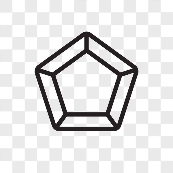 Poligon vector icon isolated on transparent background, Poligon logo ...