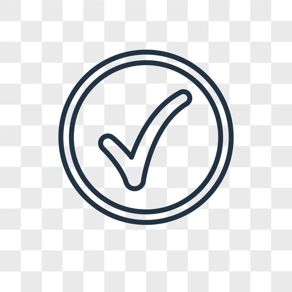 Check vector icon isolated on transparent background, Check logo Stock ...