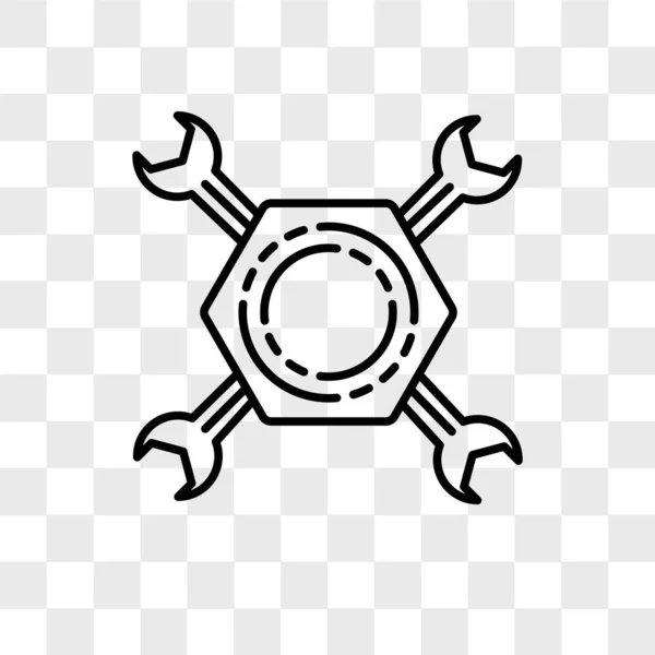 Tools vector icon isolated on transparent background, Tools logo Stock Vector by ©ProVectorStock ...