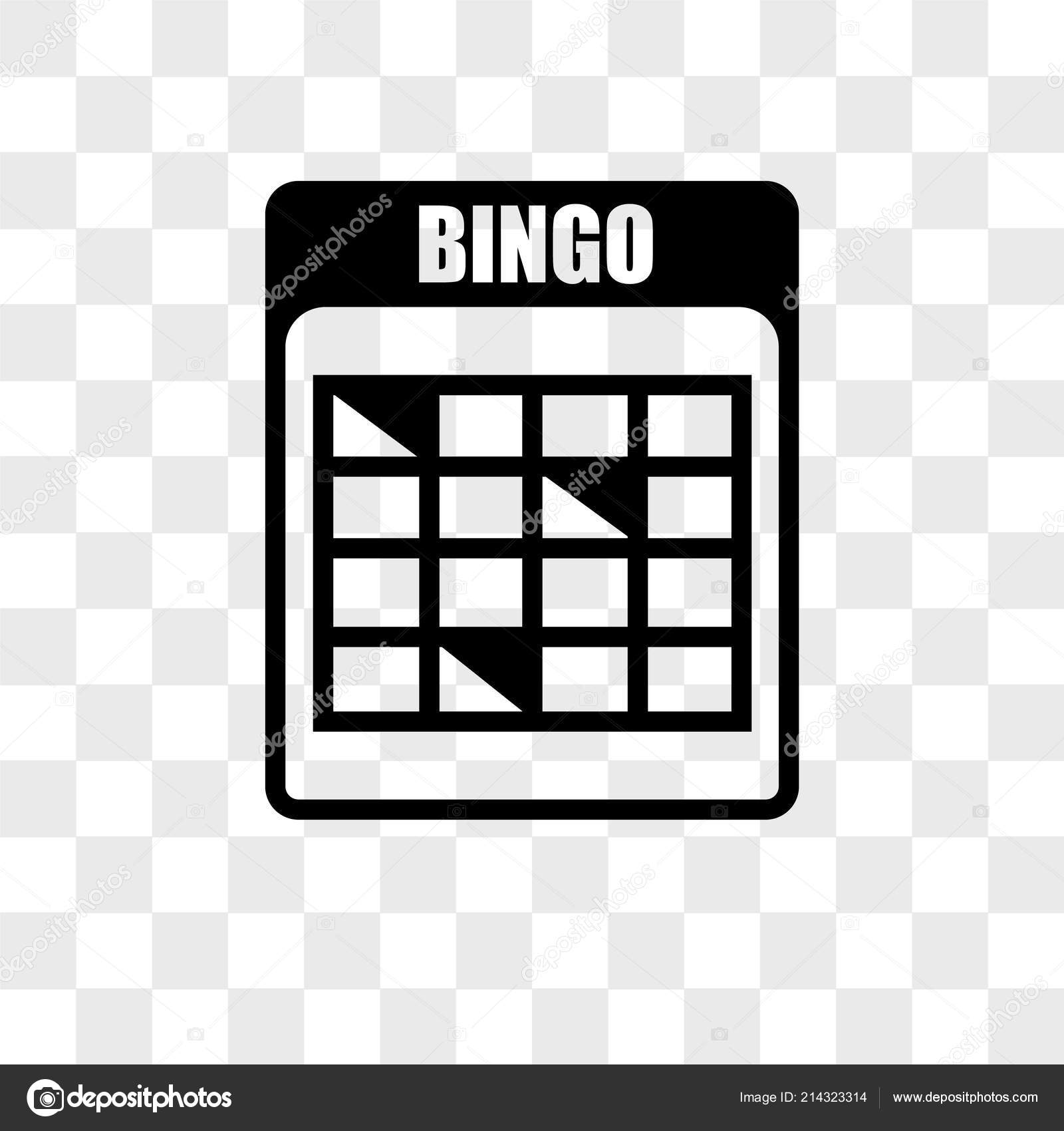 Bingo vector icon isolated on transparent background, bingo logo Stock ...