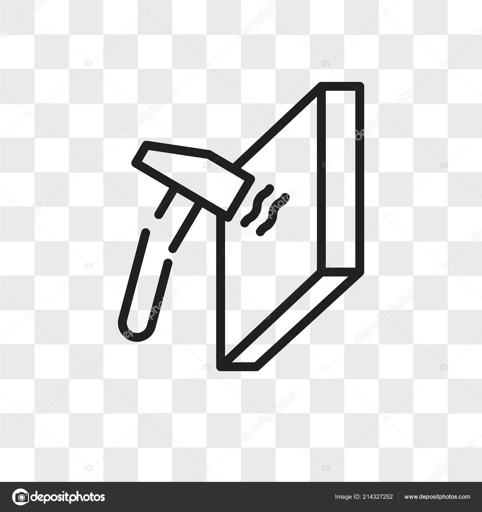 Unbreakable vector icon isolated on transparent background, unbr Stock ...