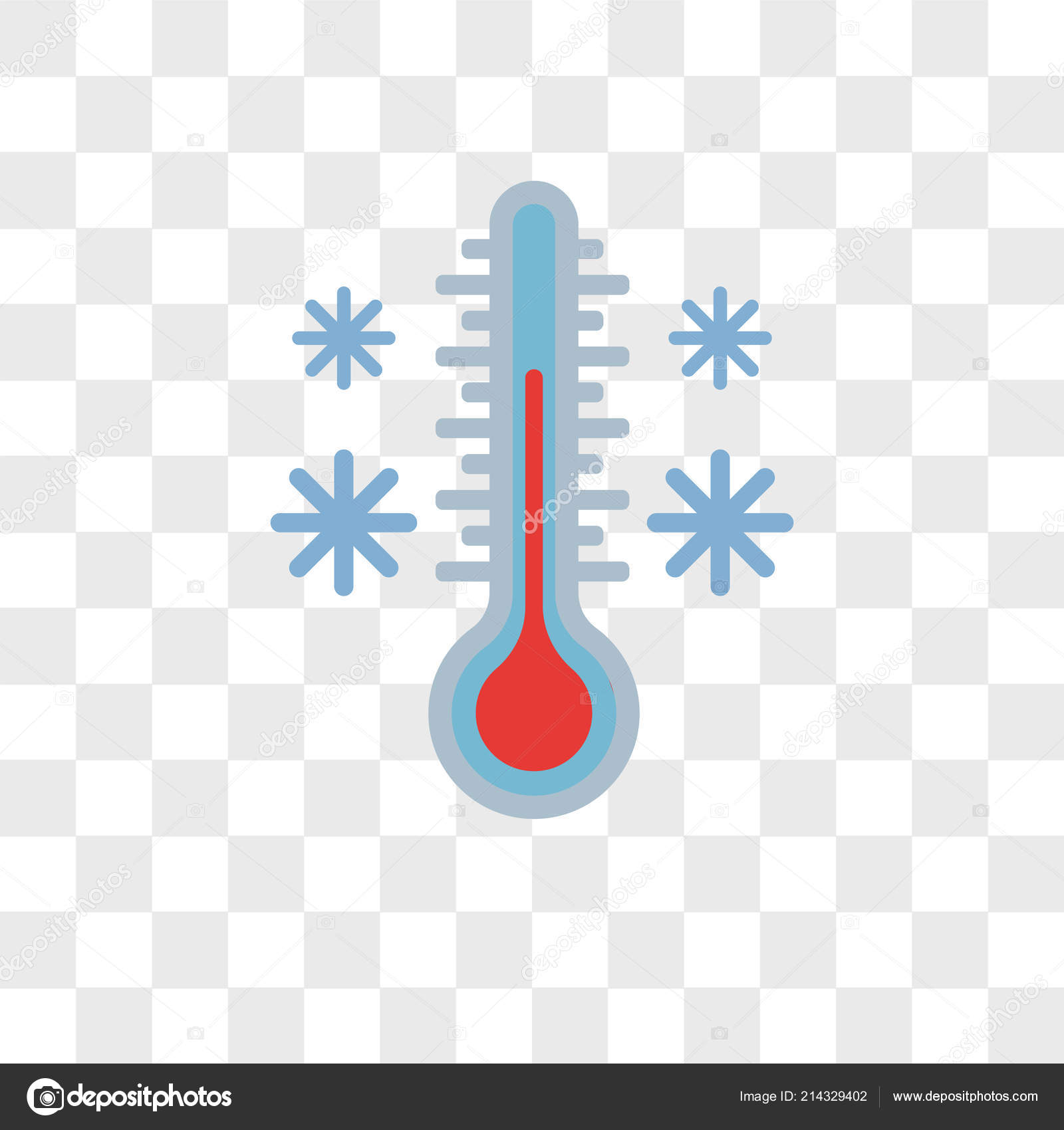 Temperature vector icon isolated on transparent background, Temp ...