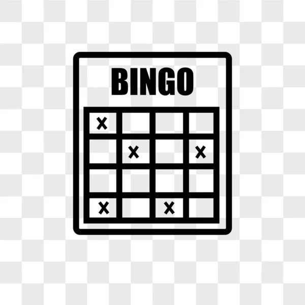 Bingo vector icon isolated on transparent background, bingo logo Stock ...
