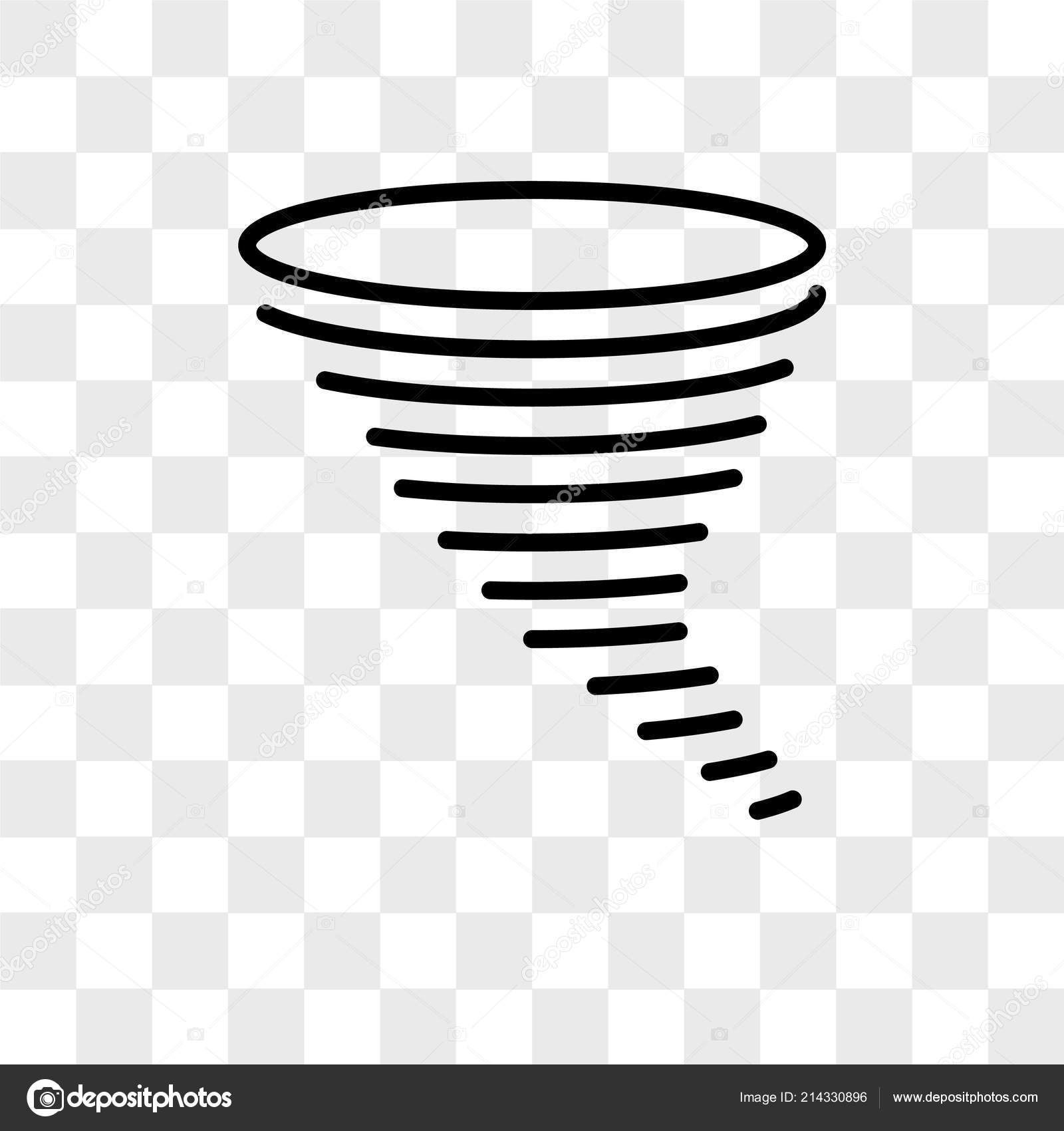 Tornado vector icon isolated on transparent background, Tornado Stock ...