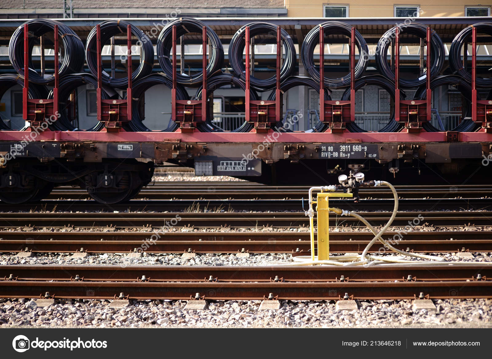 Cargo Train Side View