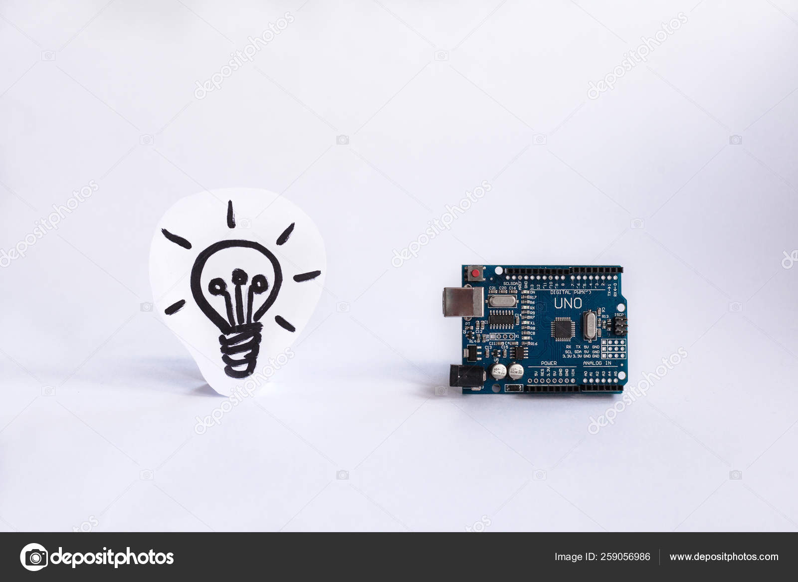 TERNOPIL, UKRAINE - APRIL 19, 2019: Arduino Uno. Arduino. Micro ...