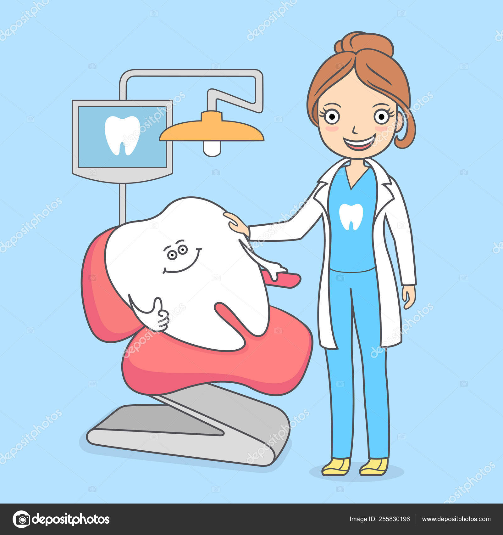 Cute Dentist Cartoons