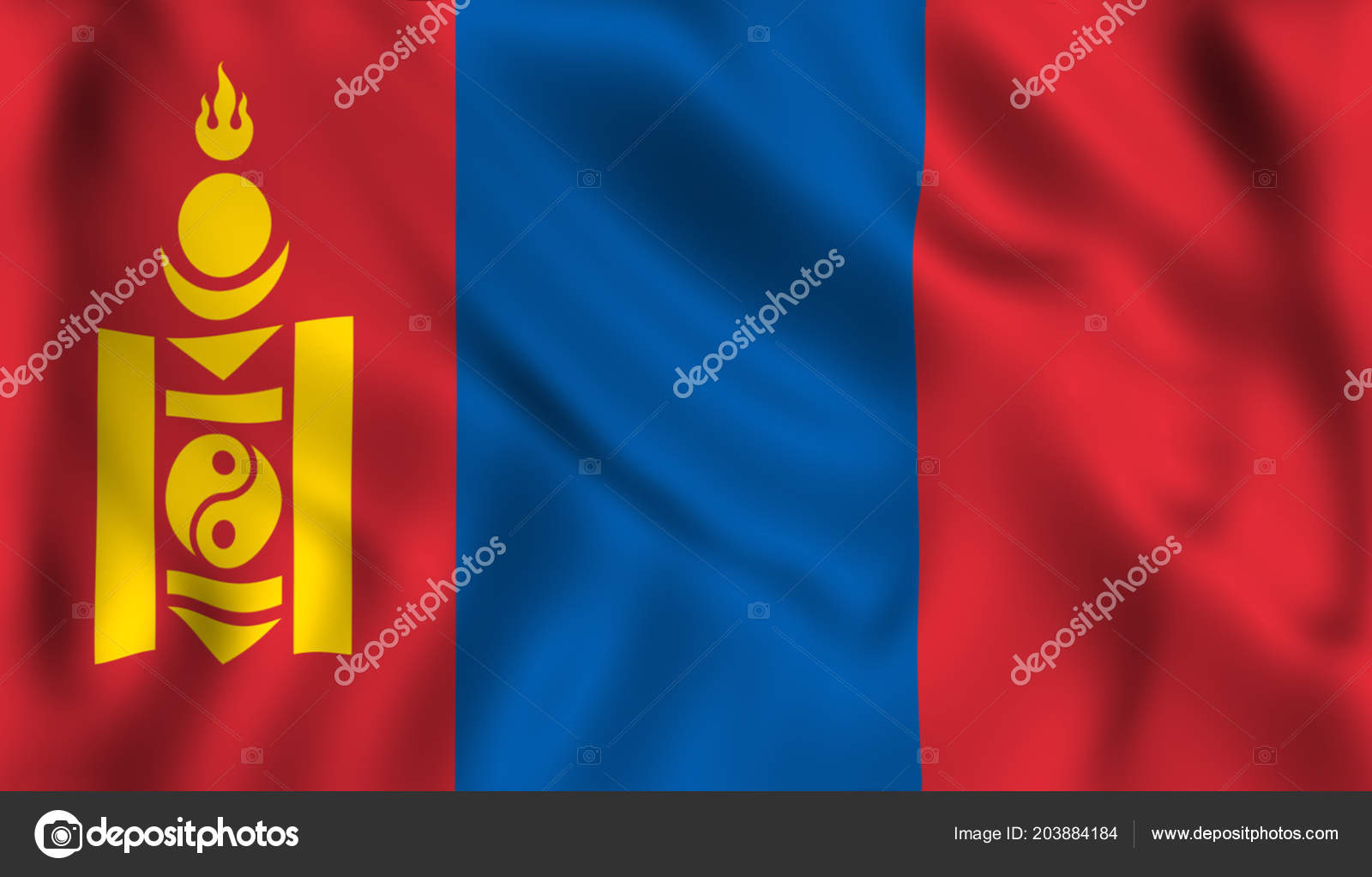 Mongolia Flag Waving Symbol Stock Photo by ©MartinHolv 203884184