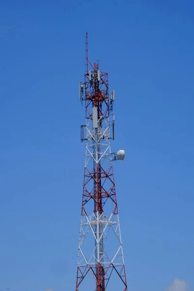 Broadcast Tower Sky Background Stock Photo by ©tharathiponsri@gmail.com ...