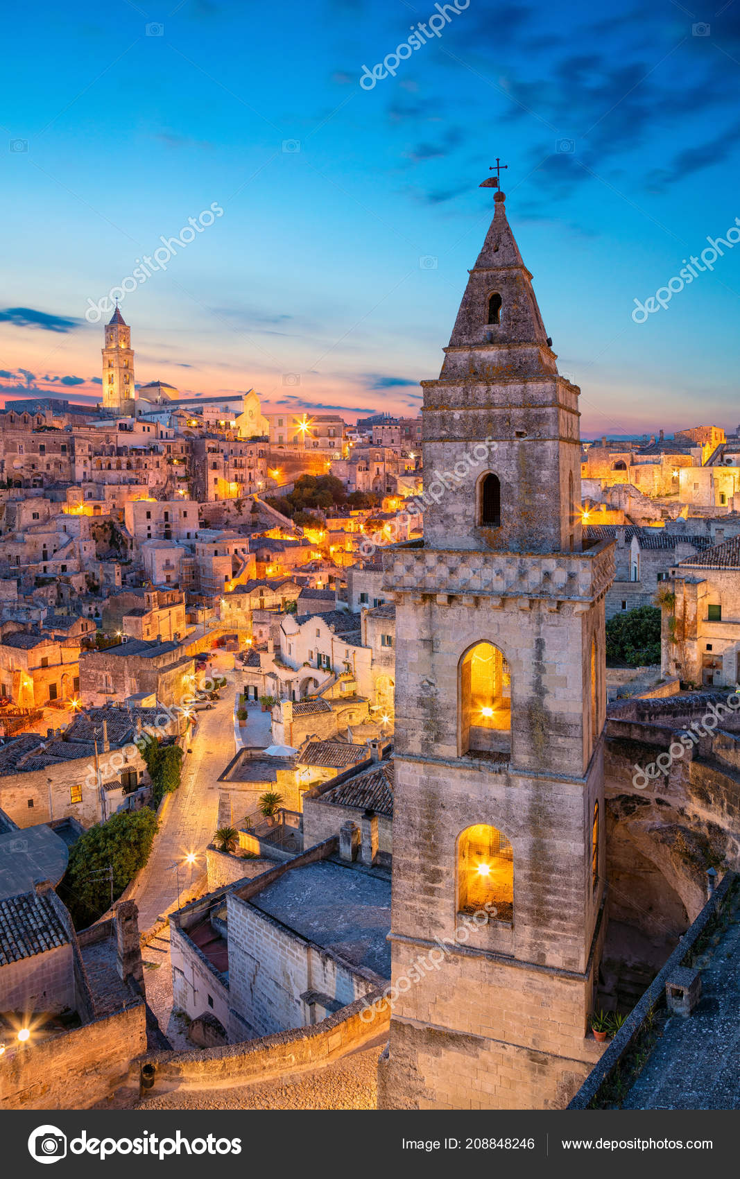Matera Italy Cityscape Image Medieval City Matera Italy Beautiful ...