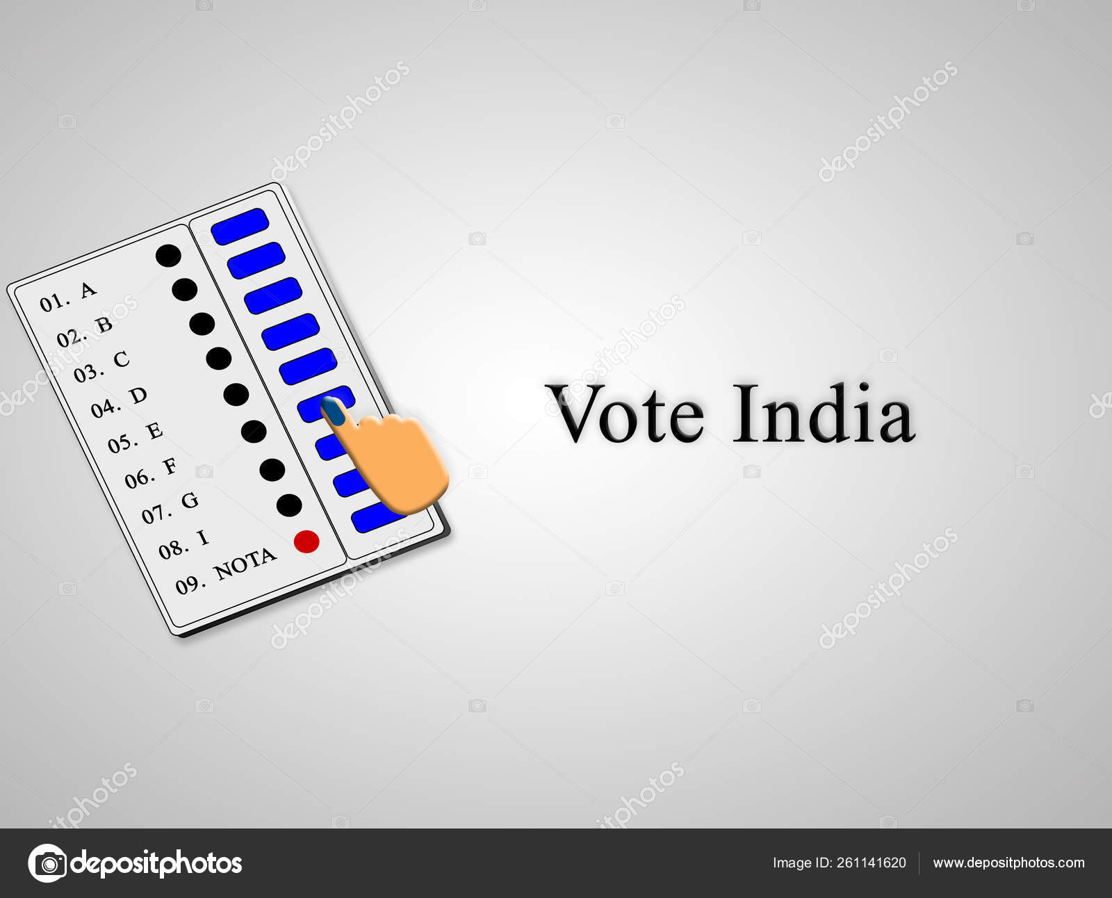 EVM Electronic Voting Machine used to cast the vote in Indian elections ...