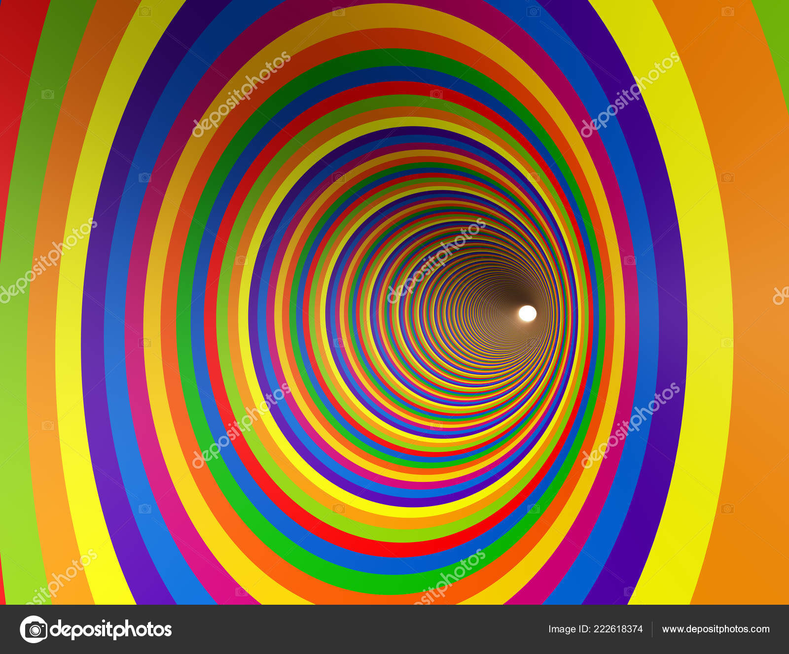 Colorful Tunnel Background Fun Backdrop Rendering Stock Photo by ...