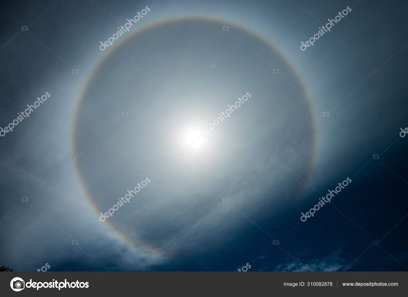 22 degree solar halo - God bless everybody — Stock Photo © freebilly ...