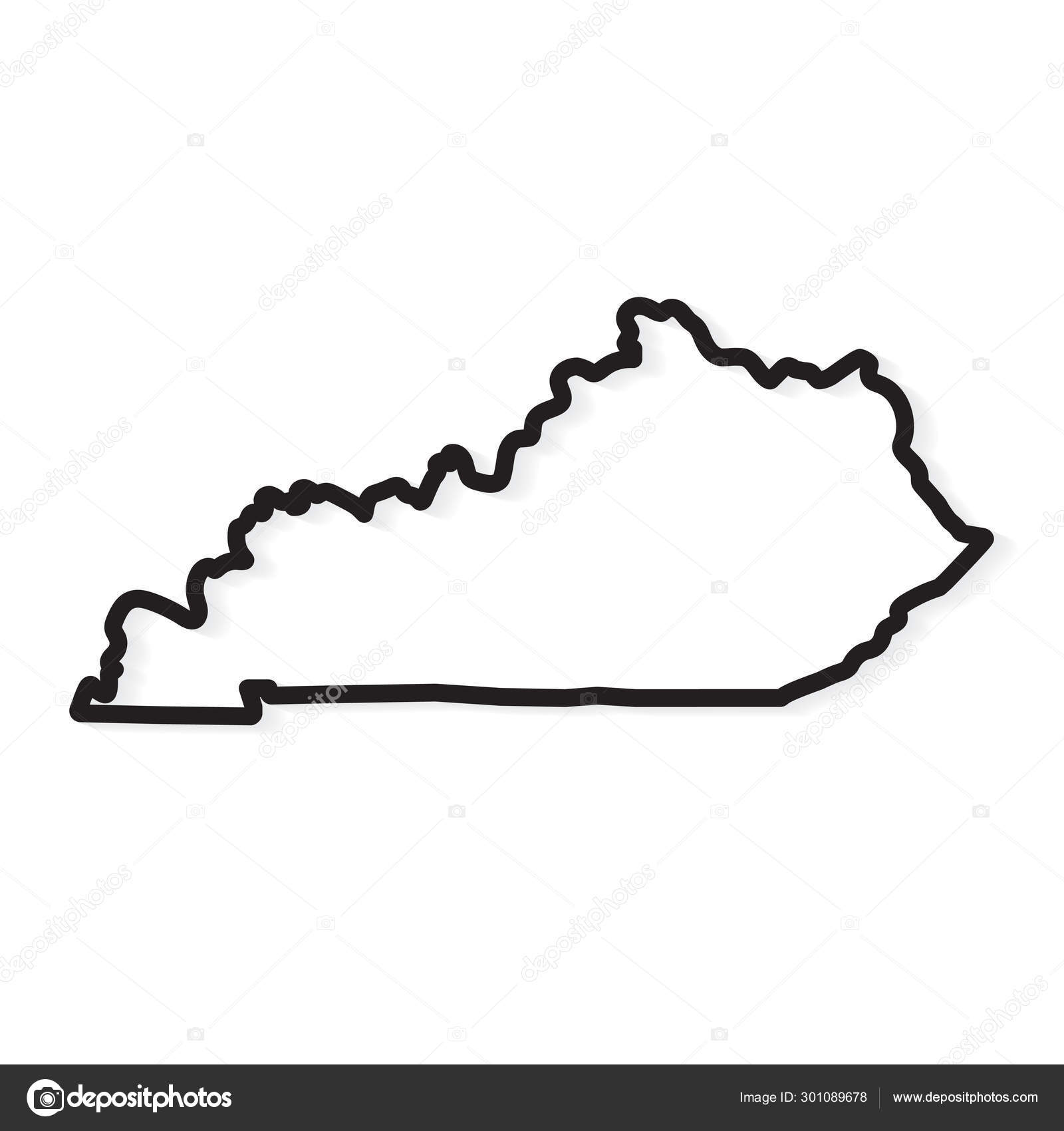 Kentucky Outline Map