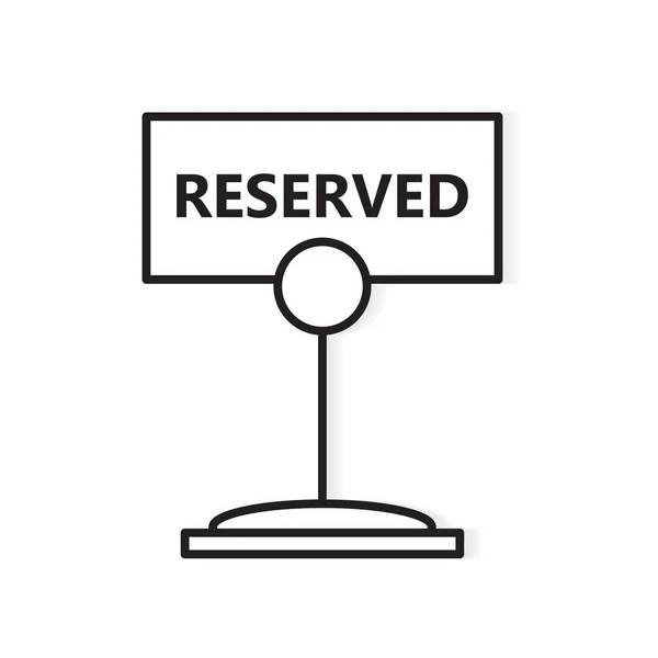 Reserved sign Vector Art Stock Images | Depositphotos