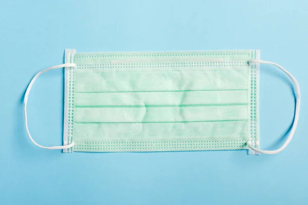 Medical green protective face mask for cover mouth and nose, studio ...