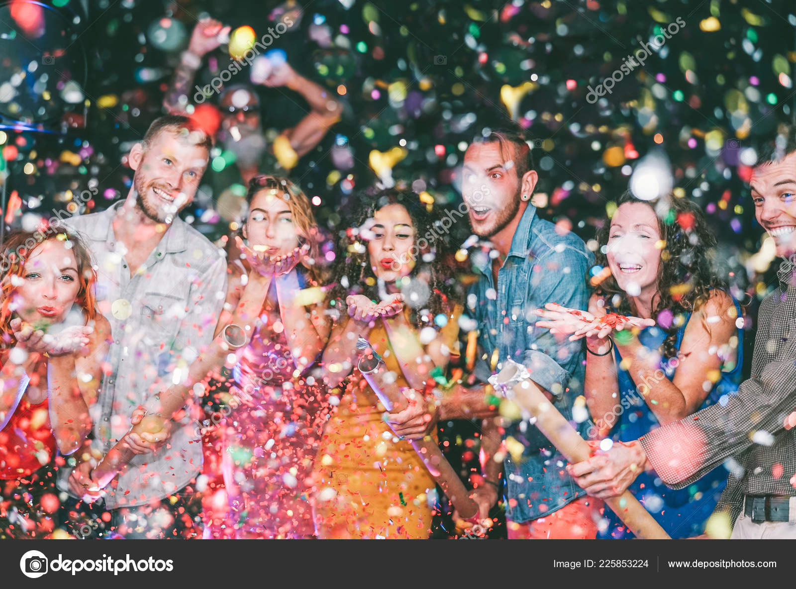 Throwing Confetti In Office