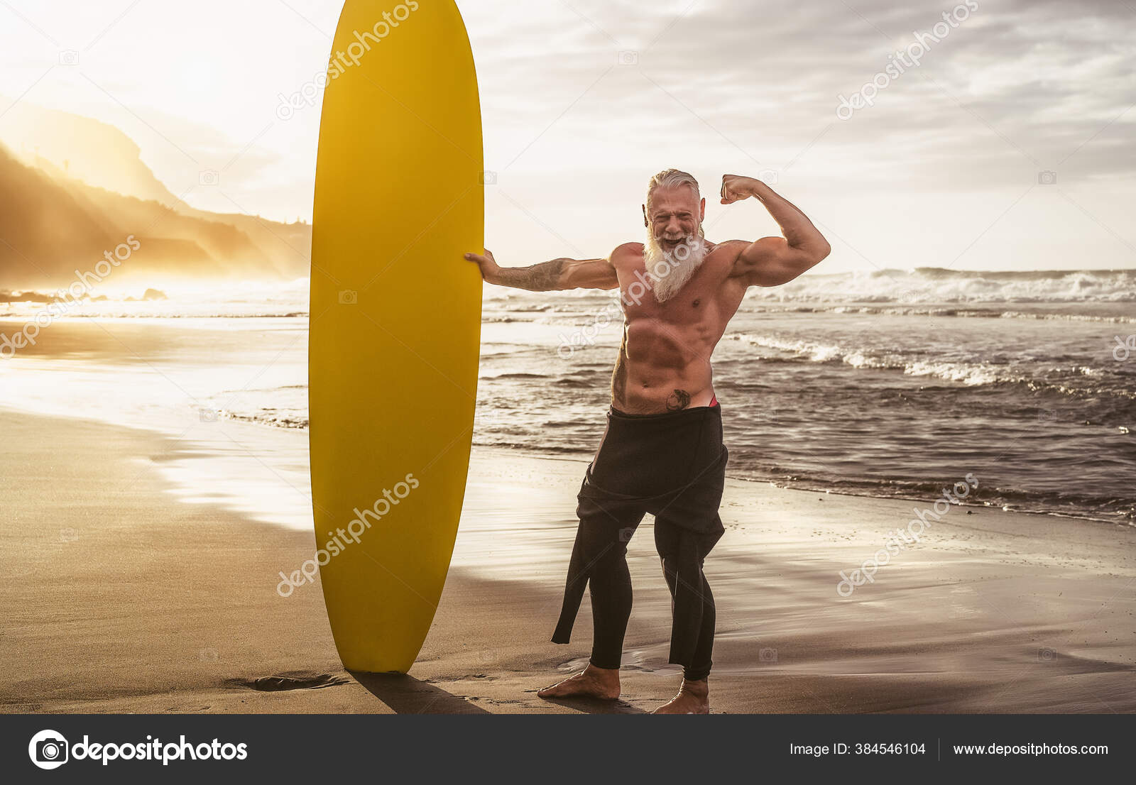 People Surfing Sunset