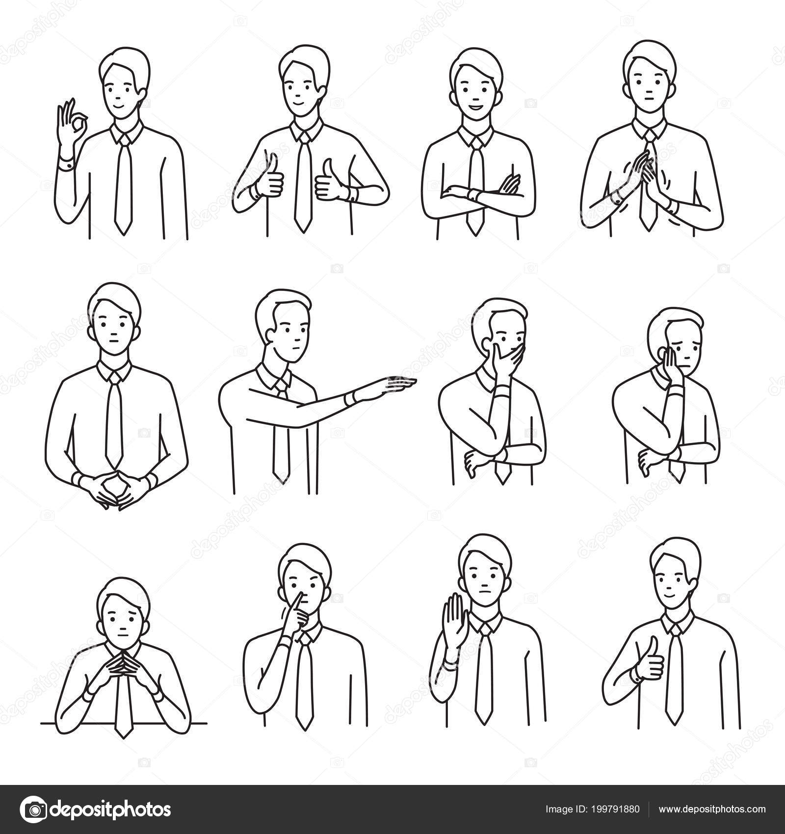 Body Gestures Drawing
