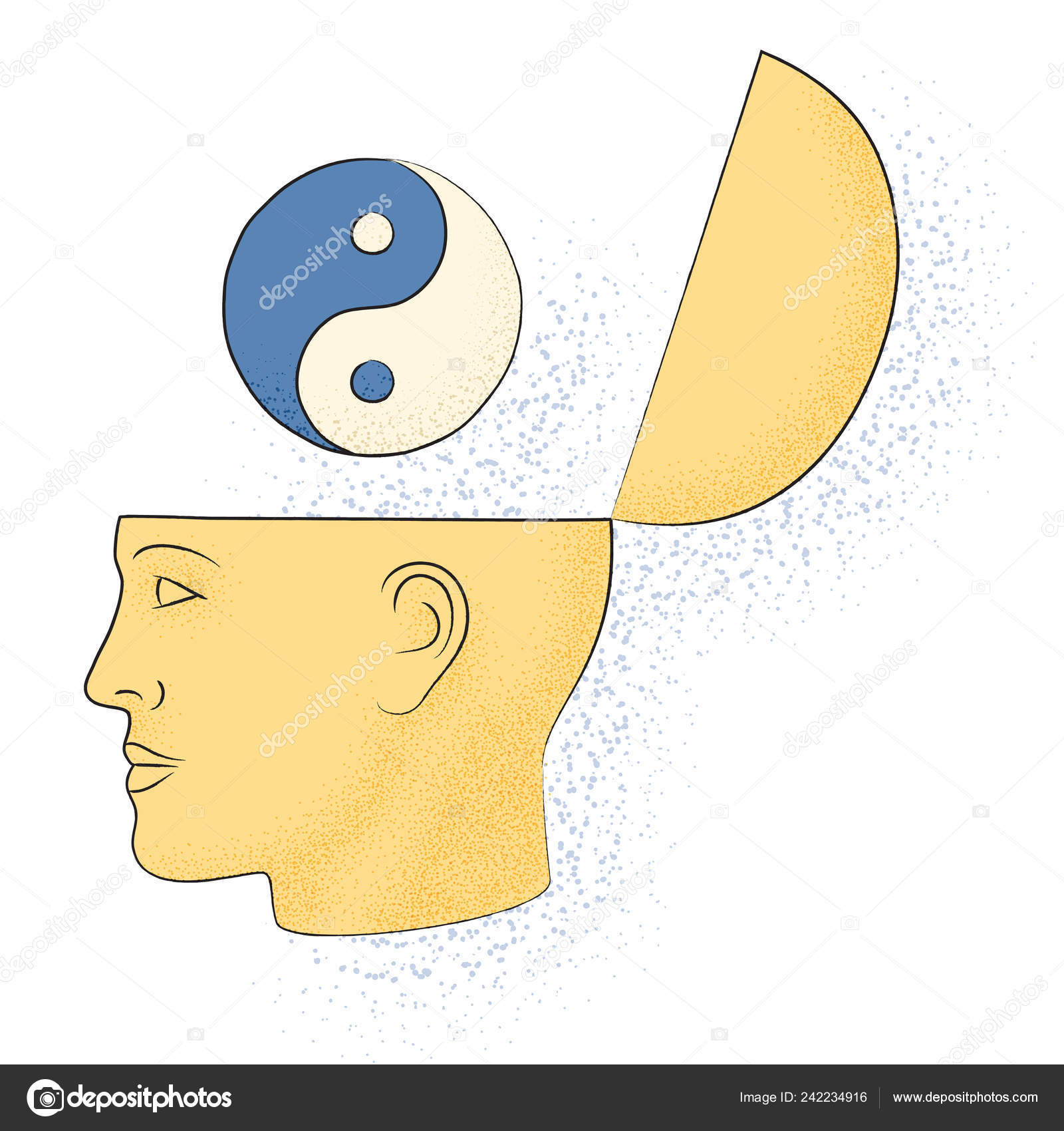 Dibujo Simbólico Del Conocimiento Filosofía Vector de stock #242234916 ...