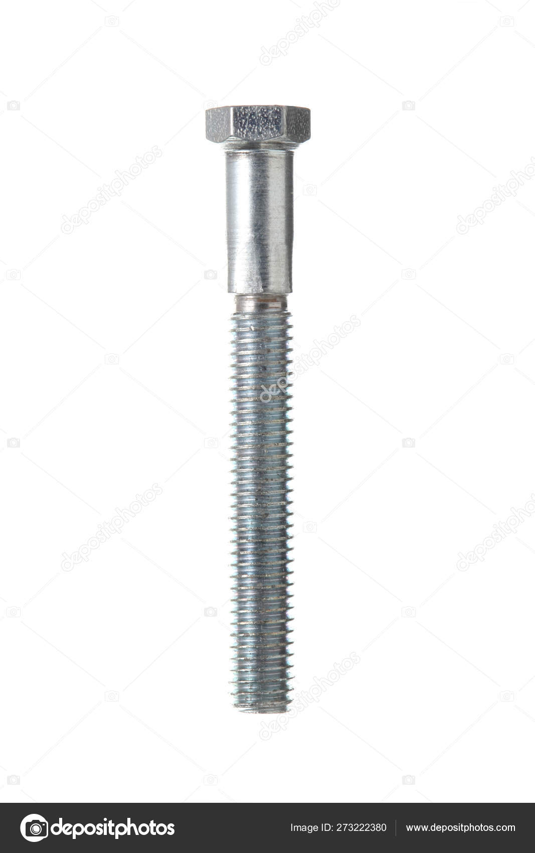 Screw Isolated White Background Copy Space Your Text — Stock Photo ...