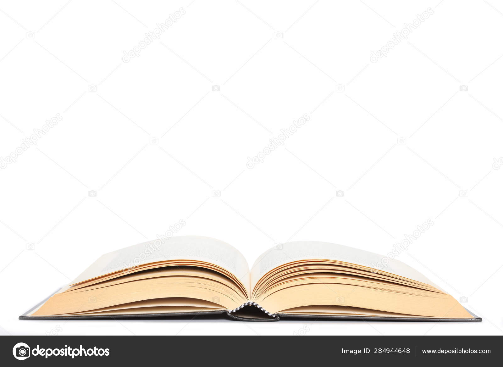 Open Book Isolated White Background Copy Space Your Text — Stock Photo ...