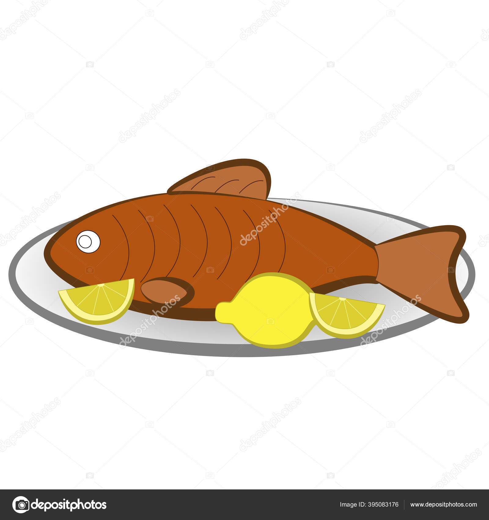 Cartoon Fish Dinner