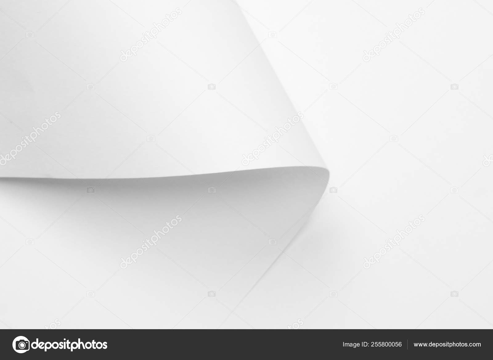 Twisted white paper sheets background texture for design Stock Photo by ...