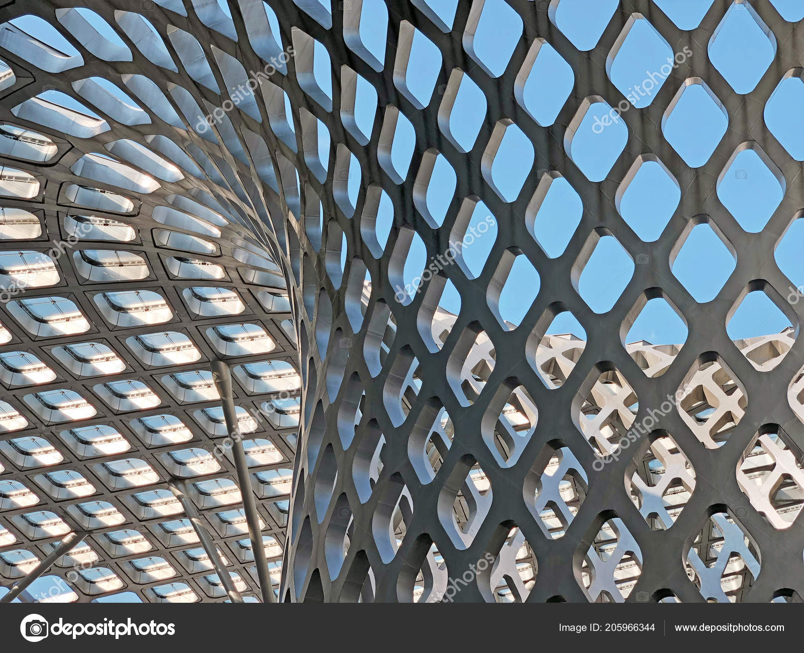 Curved Metal Mesh Building Facade Double Curved Parametric Modern