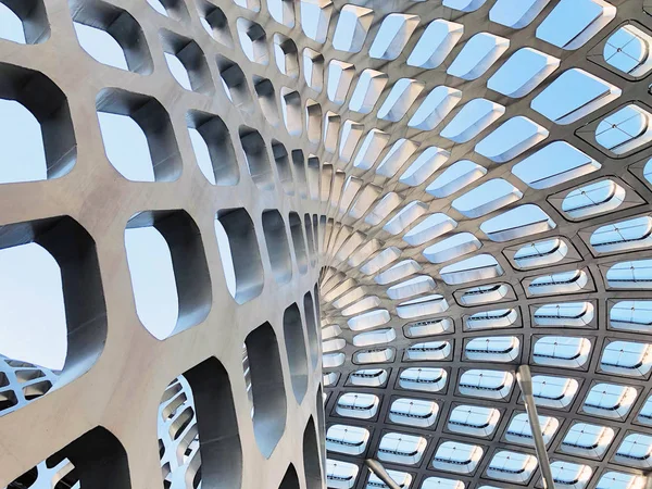 Double Curved Parametric Modern Architecture Canopy Wall Turns Roof ...