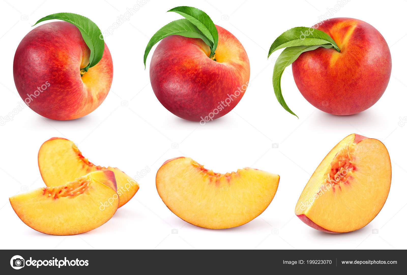 Peach fruits collection Stock Photo by ©Maks_Narodenko 199223070