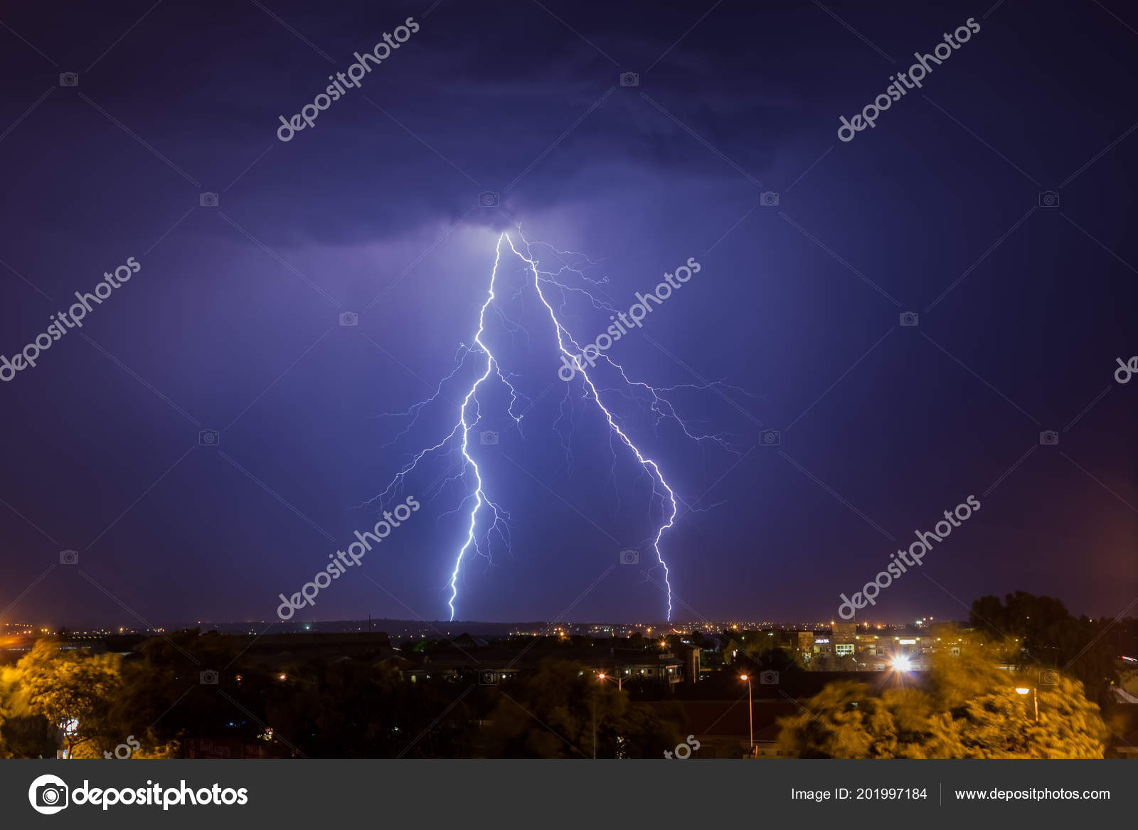 Cloud To Ground Lightning Strike