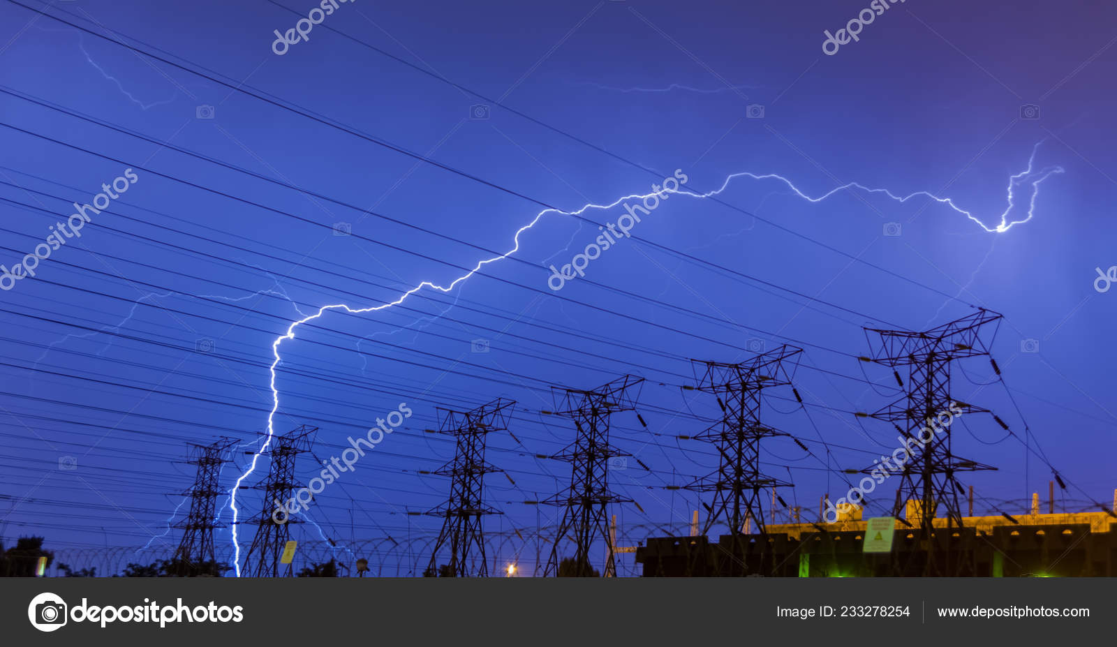 Lightning Strike Electricity Power Lines Sub Station Johannesburg South ...